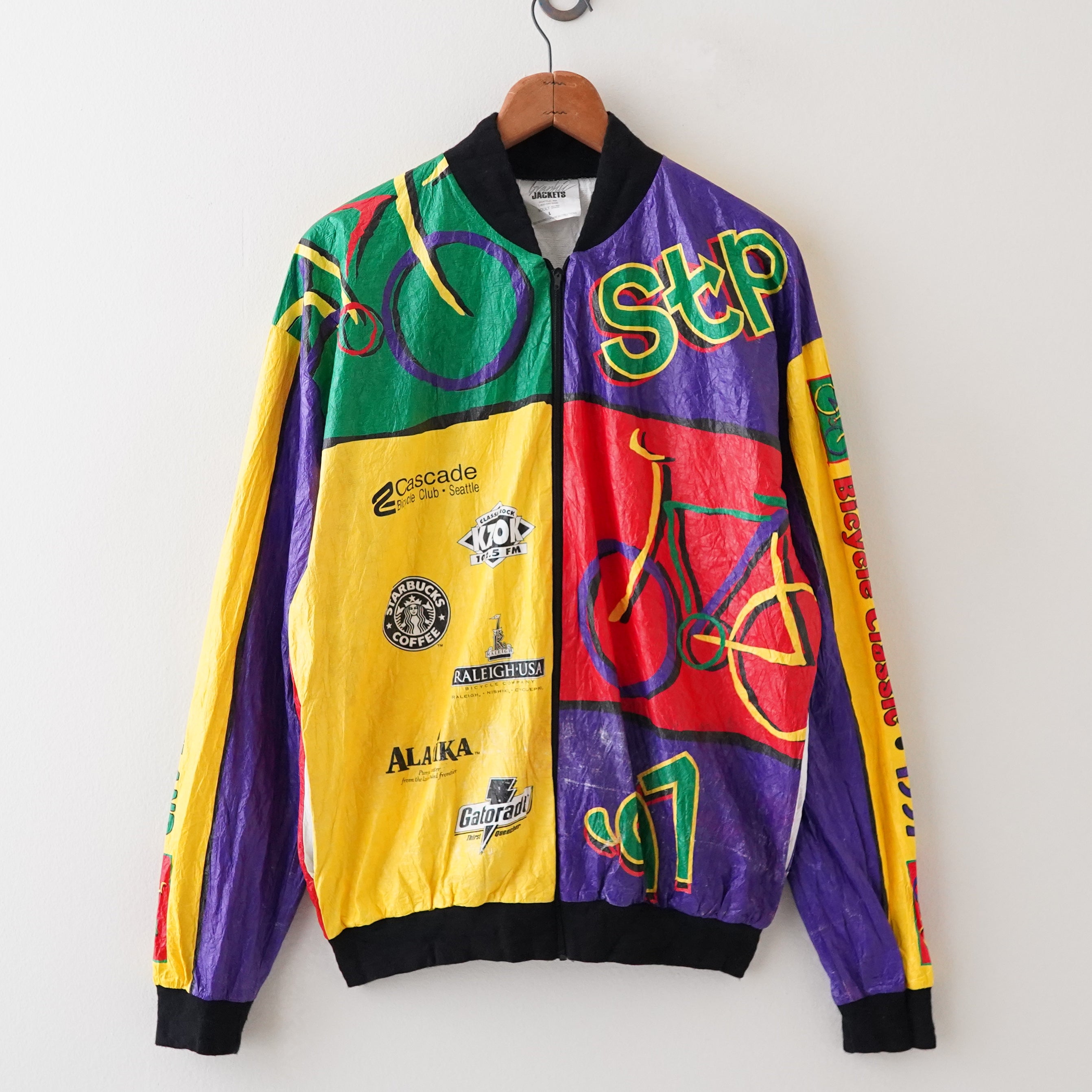 90s Colorful graphic jacket – NEVERKNOWS