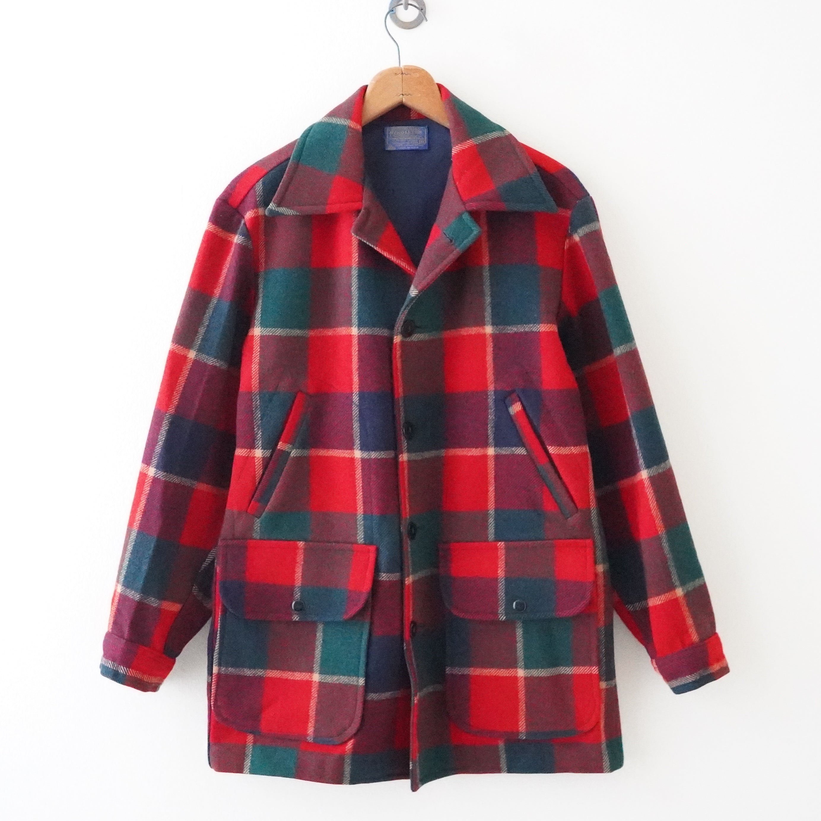 70s Pendleton check wool coat – NEVER KNOWS