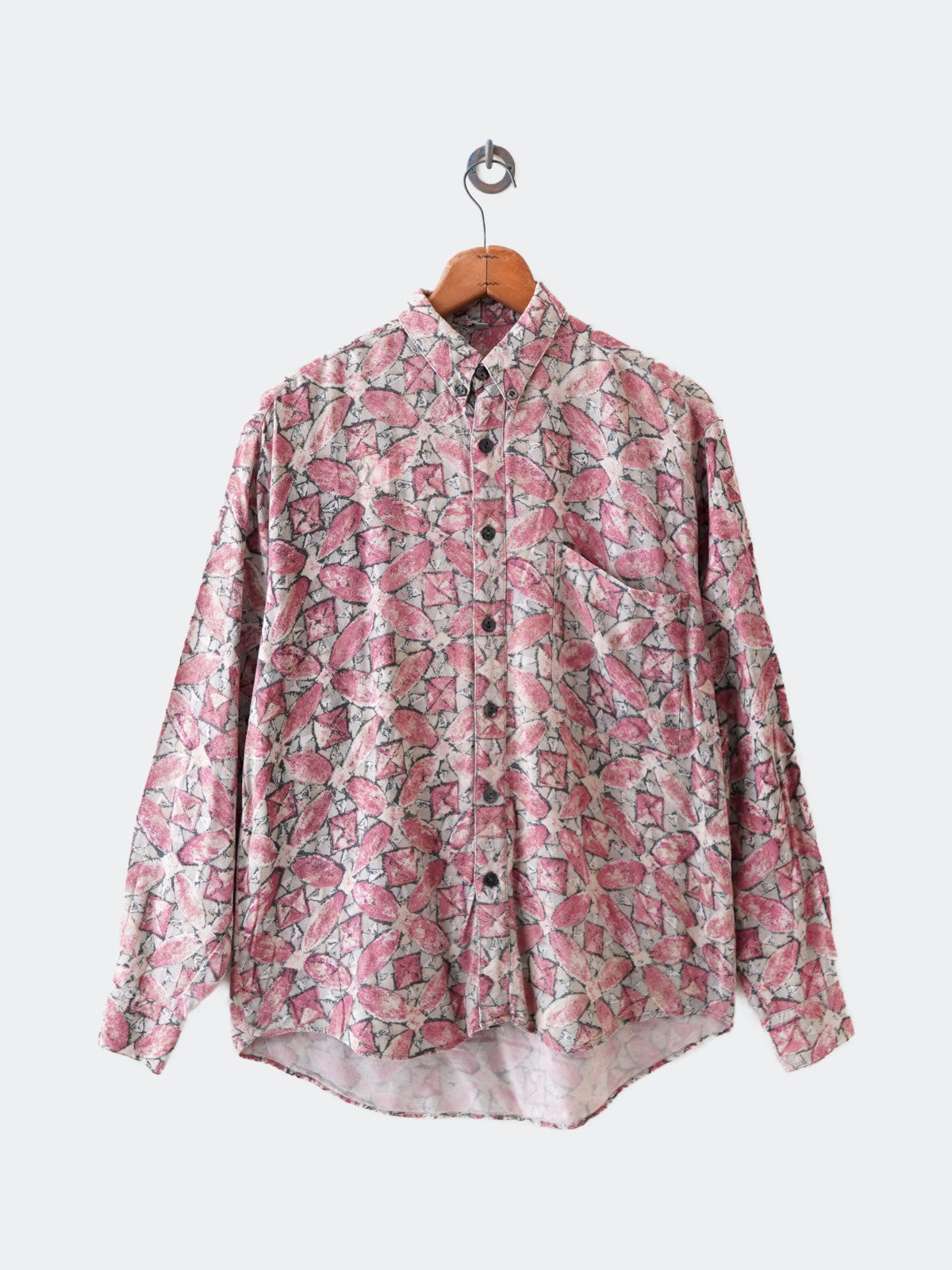 button down collar design long shirt – NEVERKNOWS