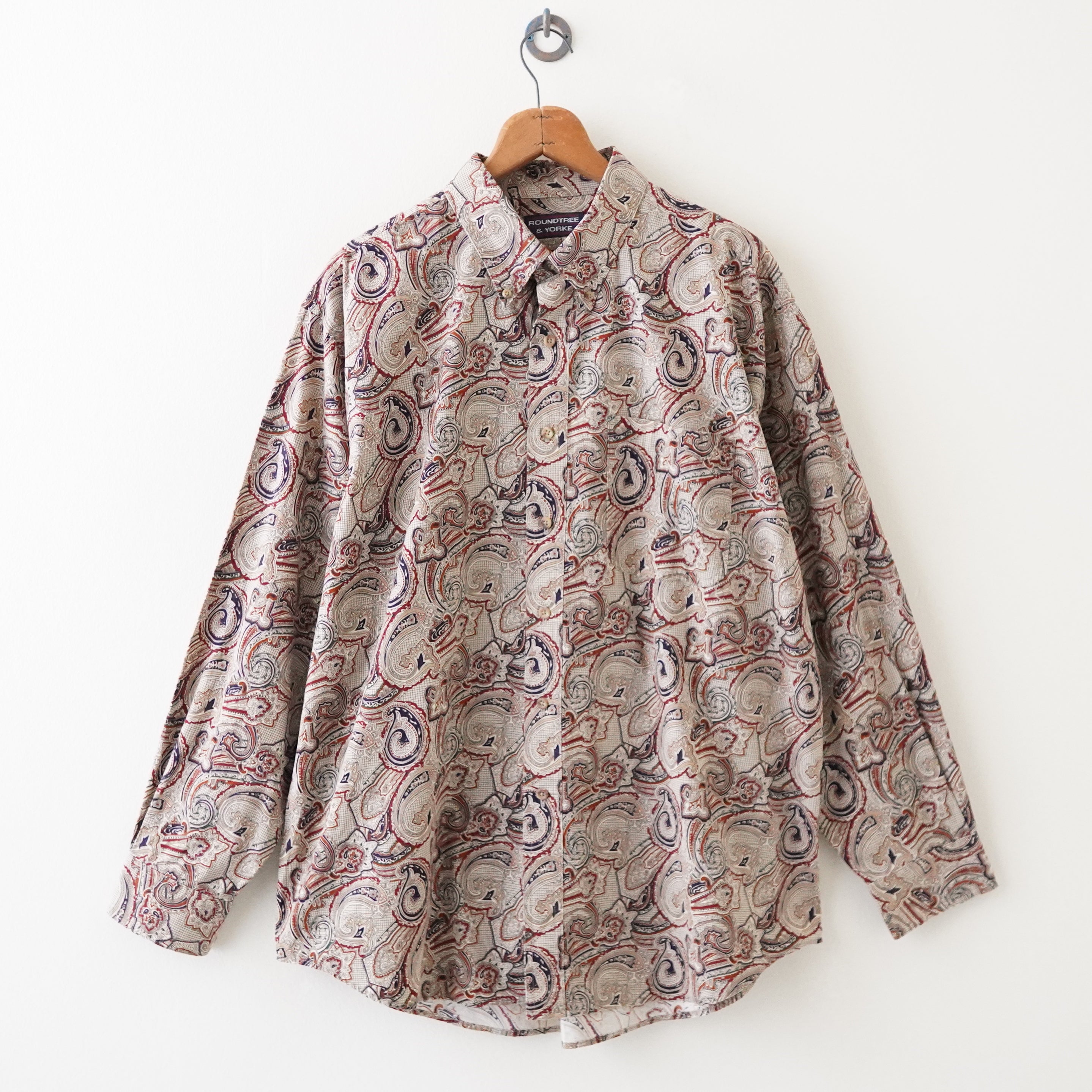 90s Paisley pattern shirt – NEVERKNOWS